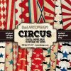 Vintage Circus 01 Digital Paper Patterns Pack | DADARTDESIGN