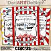 Circus 03! 10 customizable card Templates | DADARTDESIGN