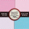 Chevron pastel color digital paper, 24 wallpapers, seamless patterns ...