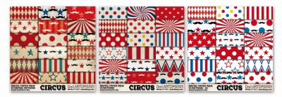 Circus Big Bundle – Digital Papers – Cards – Labels – Backgrounds ...
